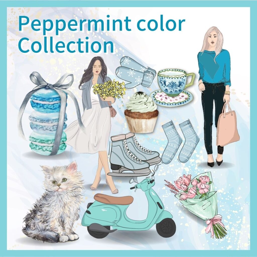 ペパーミント カラー コレクション - hiroデザインブログ